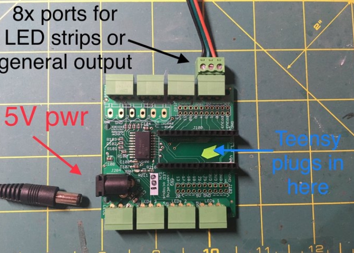 Tindie Blog | LED-octopus-layout