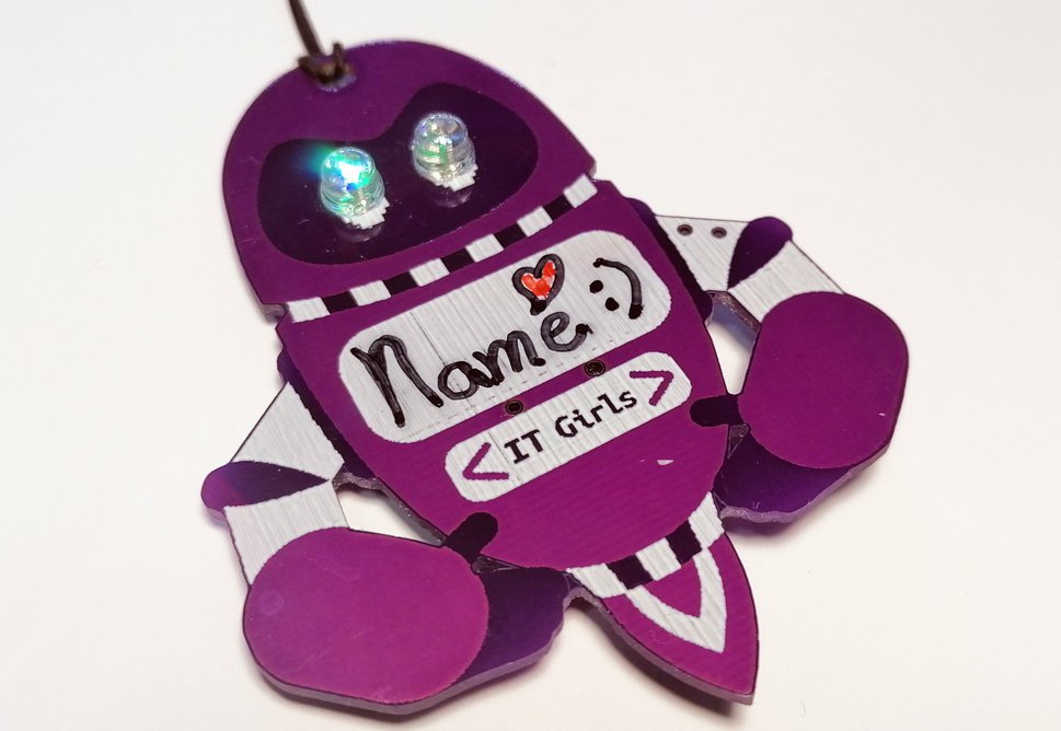 Tindie Blog | IT Girls PCB Badge (Rocket)